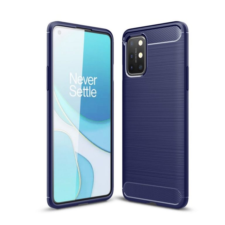 OnePlus 8T Suojakuori Hiilikuitu Sininen - Puhelimenkuoret.fi