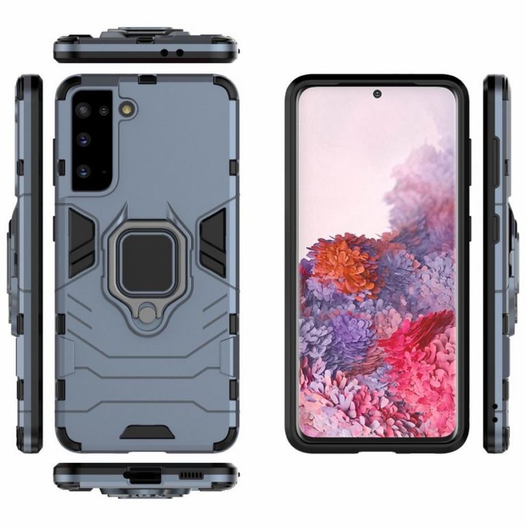 Samsung Galaxy S21 5G Sormus Suojakuori Sininen - Puhelimenkuoret.fi